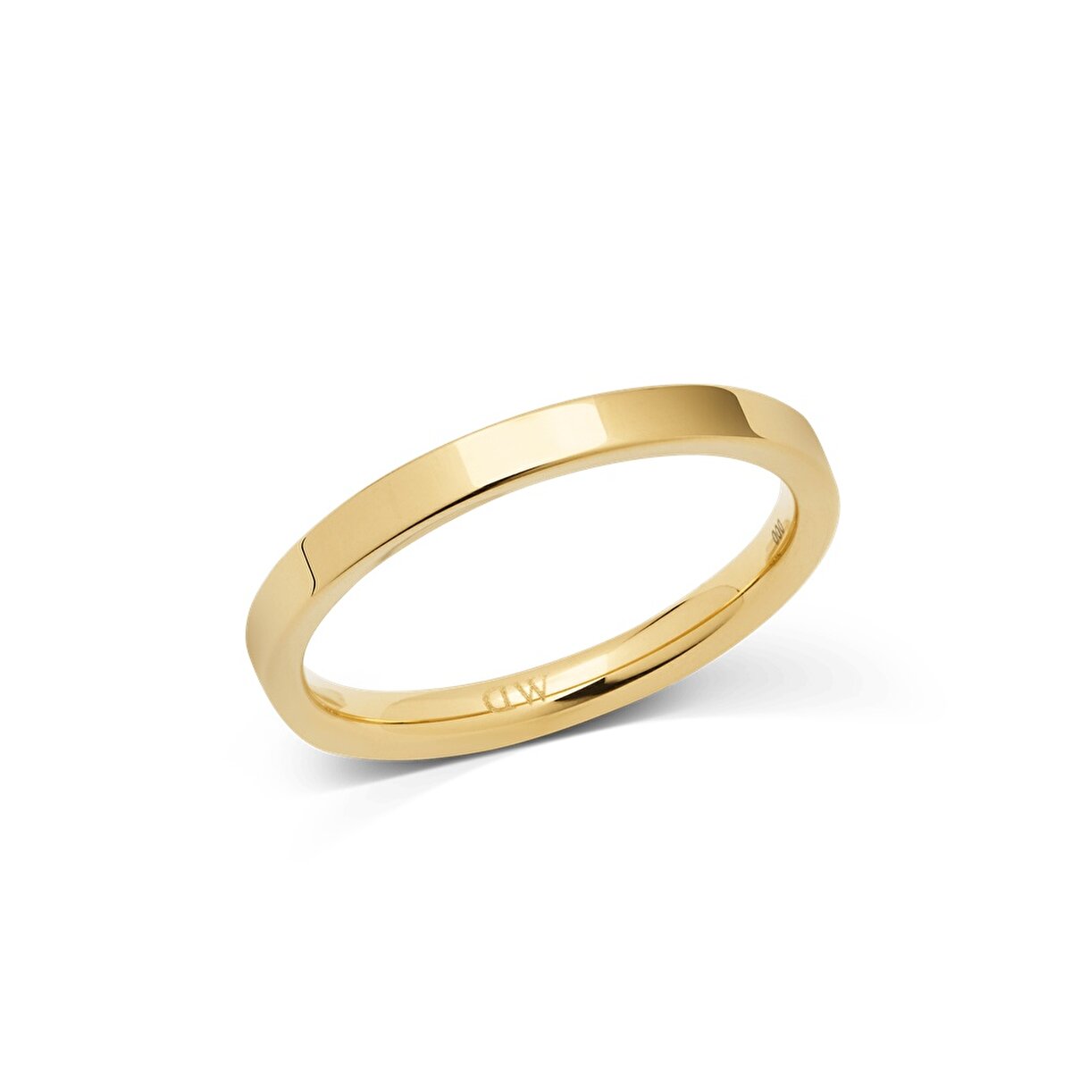 Line Ring Polished Gold 2.5mm | Konyalı Saat
