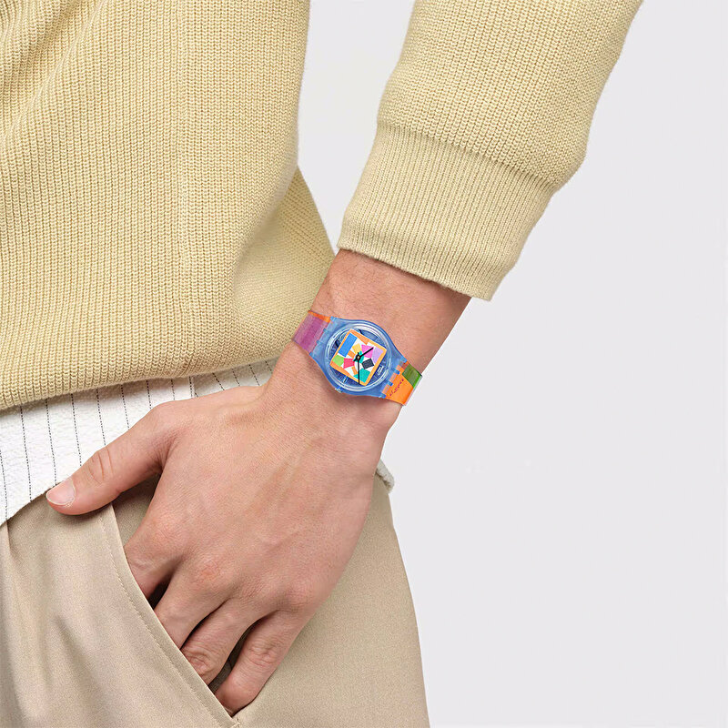 Swatch Matisse's Snail SO28Z127 Kol Saati | Konyalı Saat